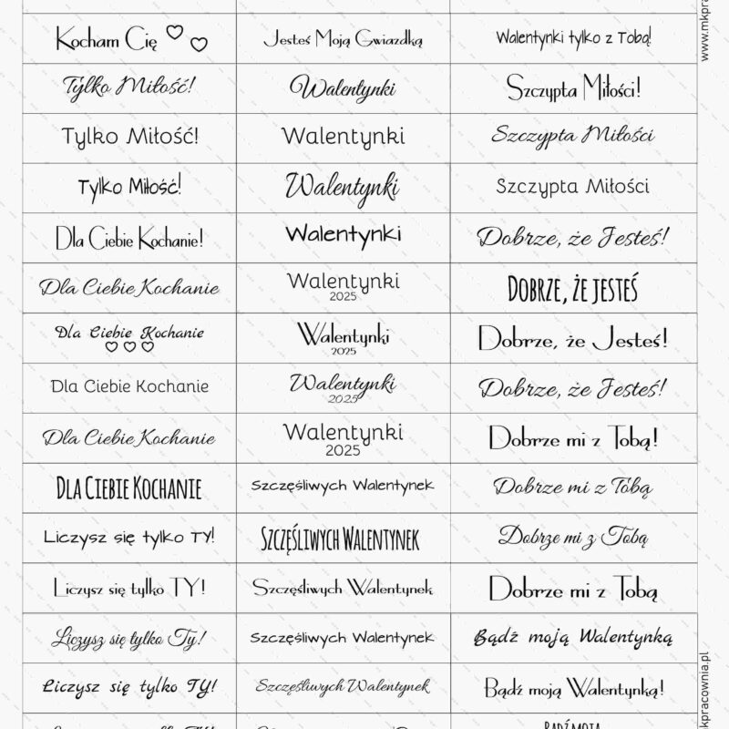 Napisy na Komunię Świętą - 3 pliki CYFROWE do druku - Pracownia MK